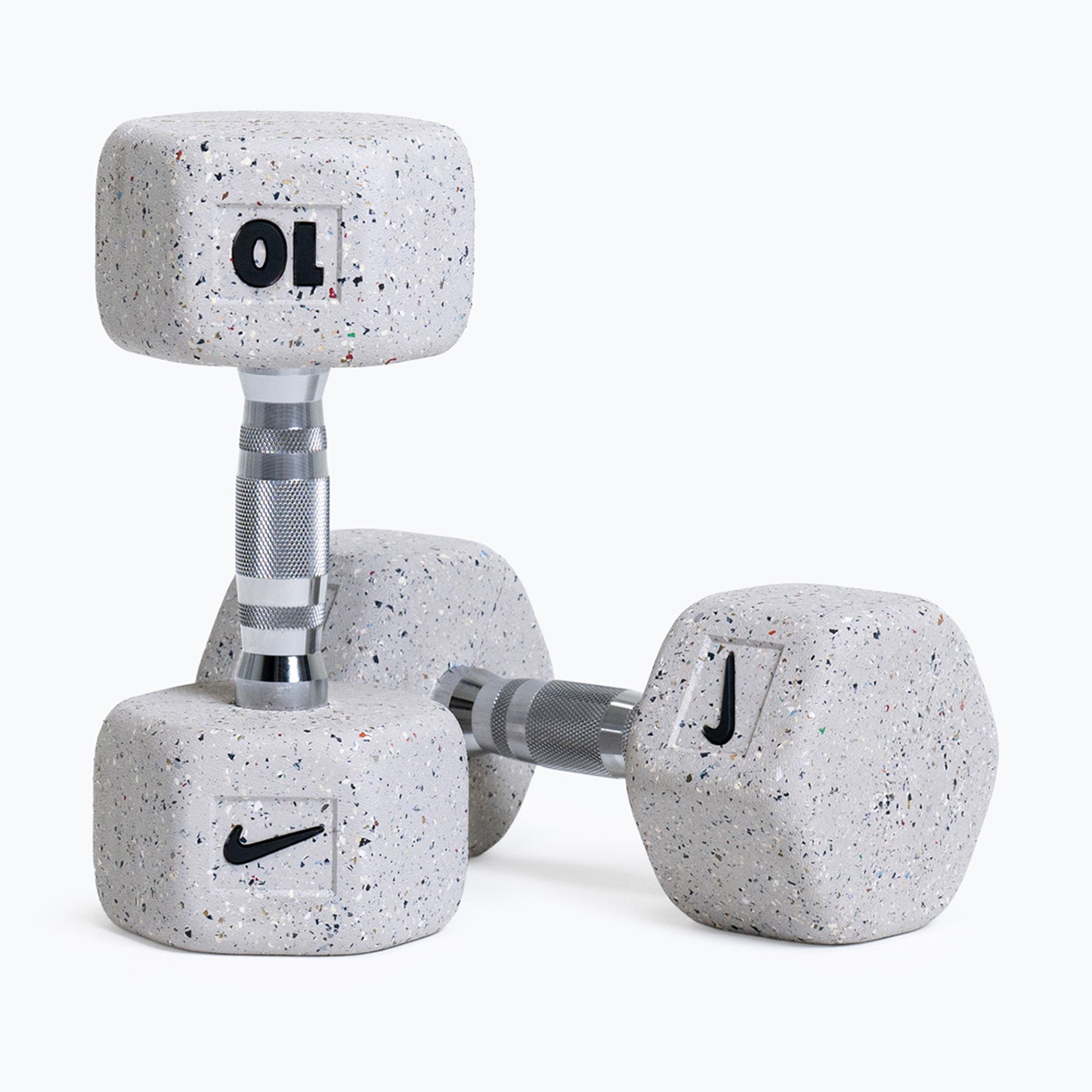 Hanteliai Nike Strength Grind Hex Dumbbell 2 x 12,5 kg wolf grey (DGHK ...