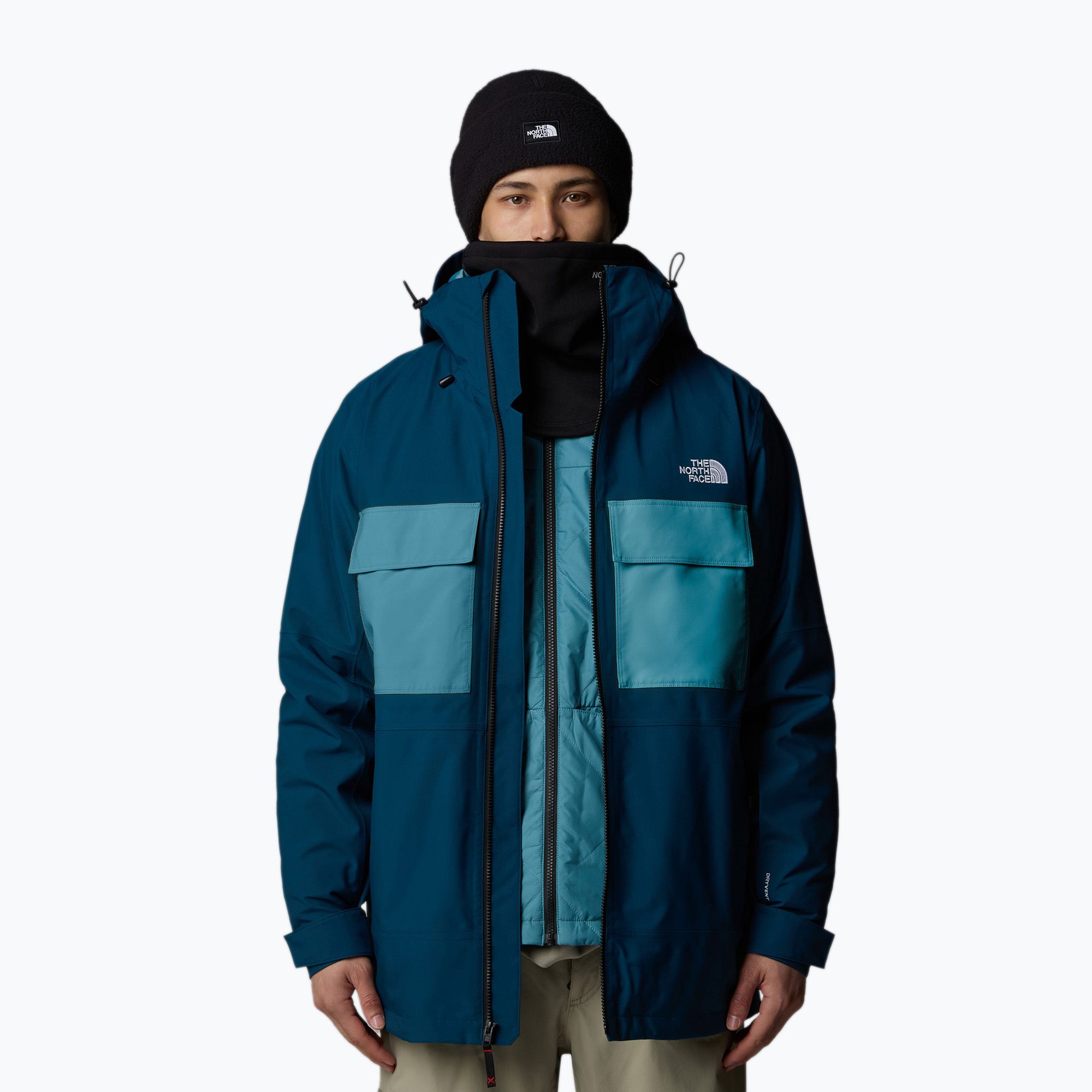 Vyriška snieglenčių striukė The North Face Fourbarrel Triclimate bark ...