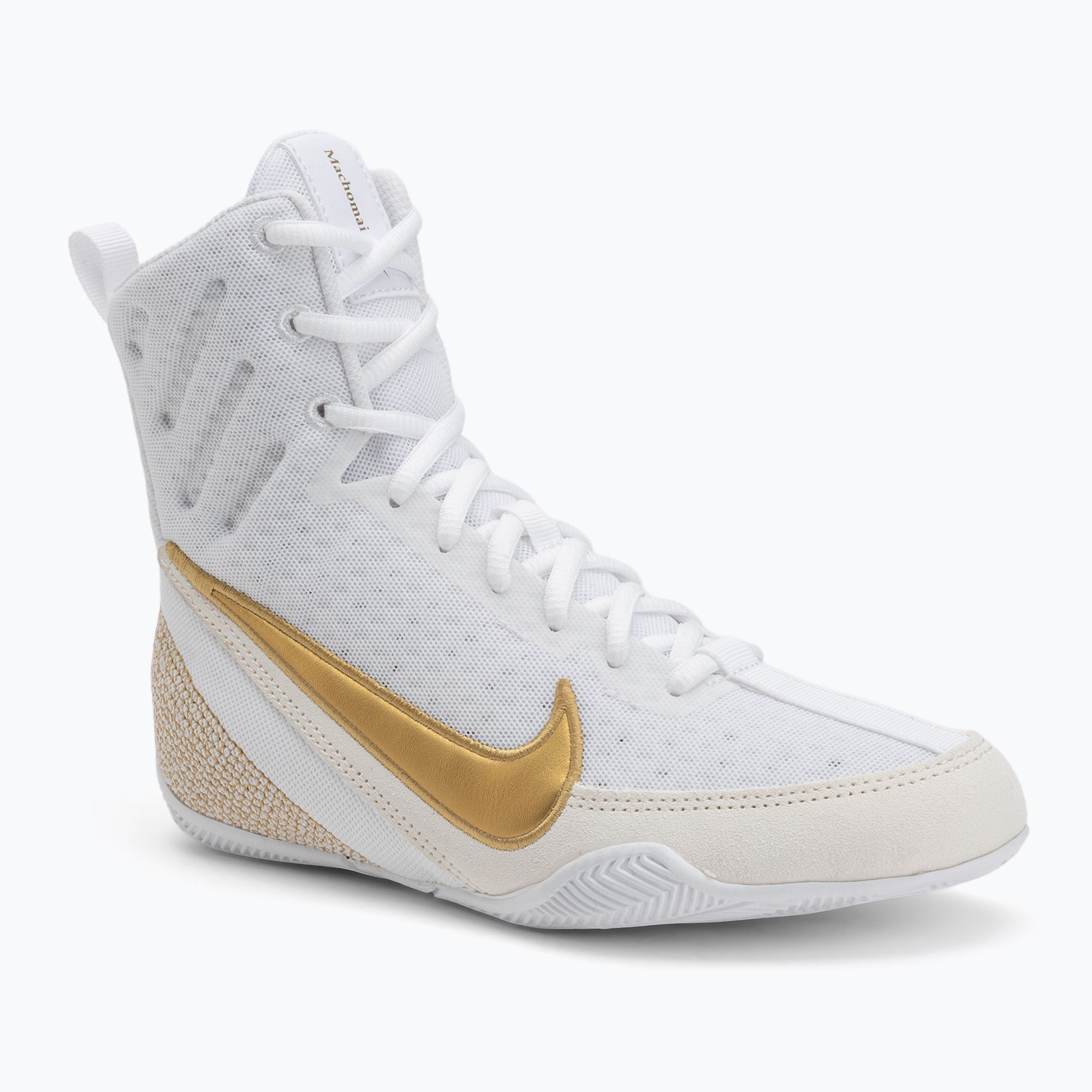 Bokso batai Nike Machomai 3 white/metallic gold (HF7333-100) - Sportano.lt