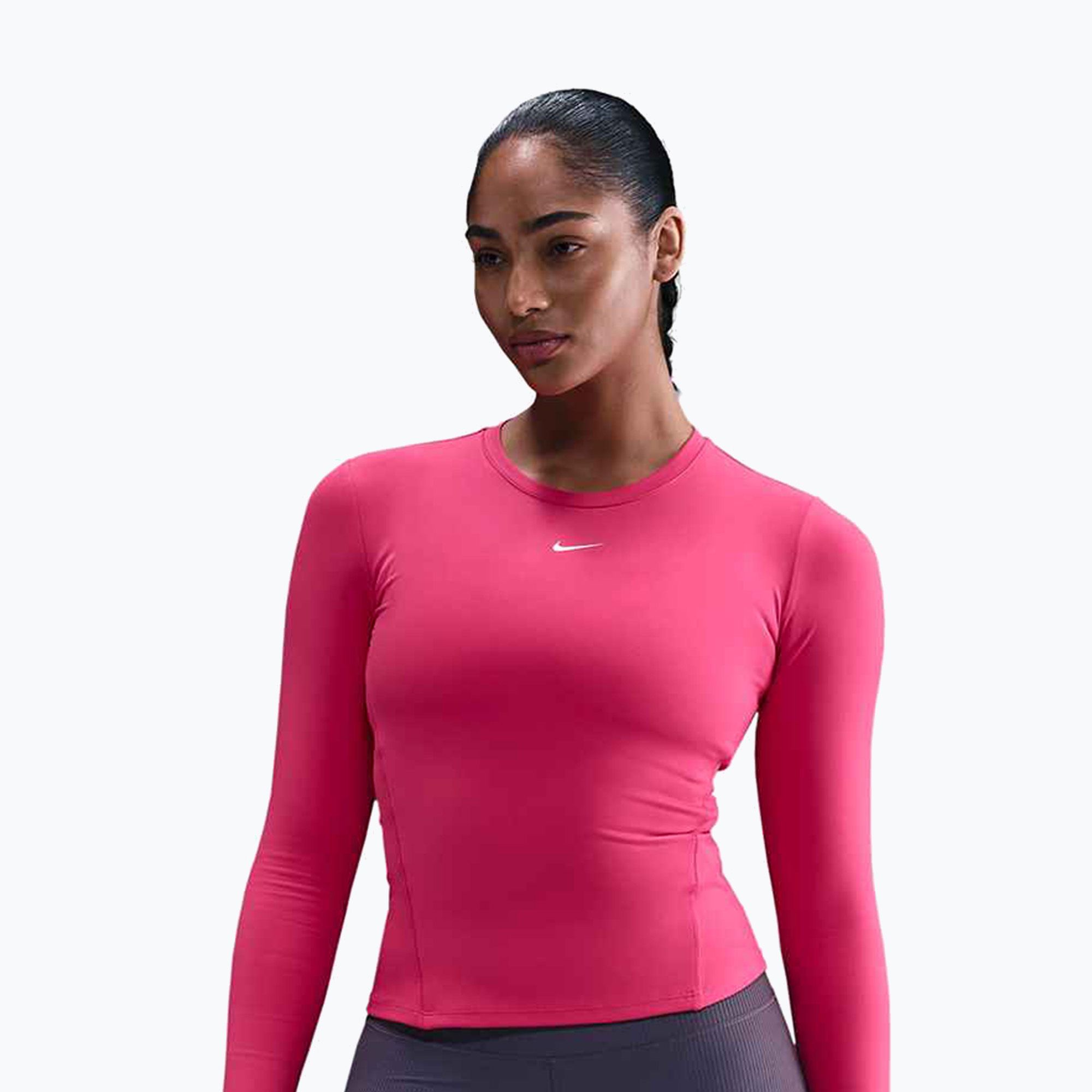 Moteriški marškinėliai ilgomis rankovėmis Nike One Fitted Dri-Fit Rush ...