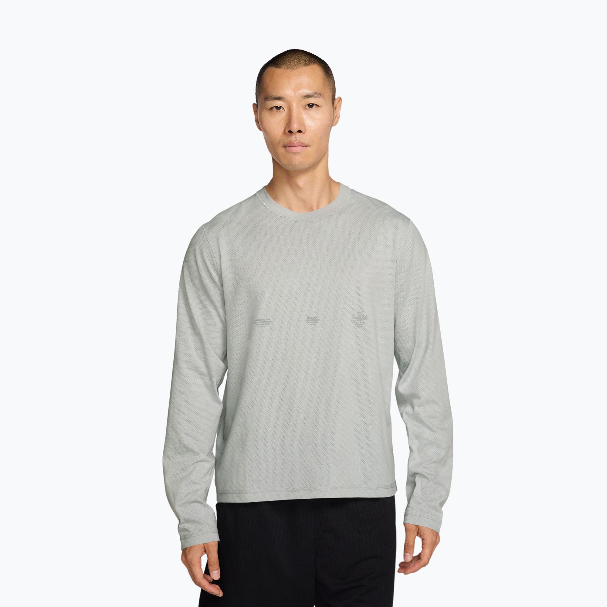 Vyriškas longsleeve Nike Primary Athletic Club Dri-Fit grey fog/light ...
