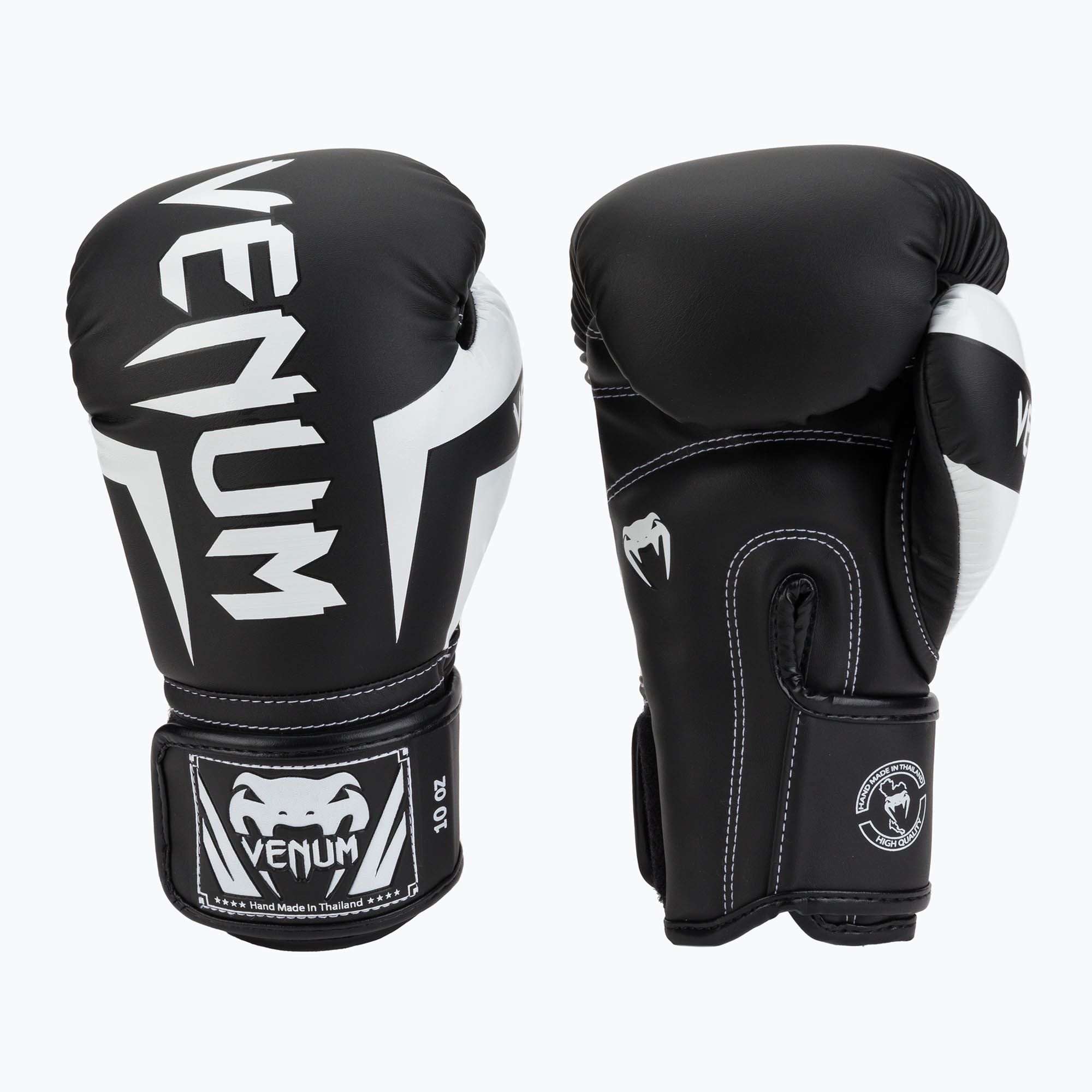 Venum Elite bokso pirštinės juodai baltos 0984 (VENUM-0984-108 ...
