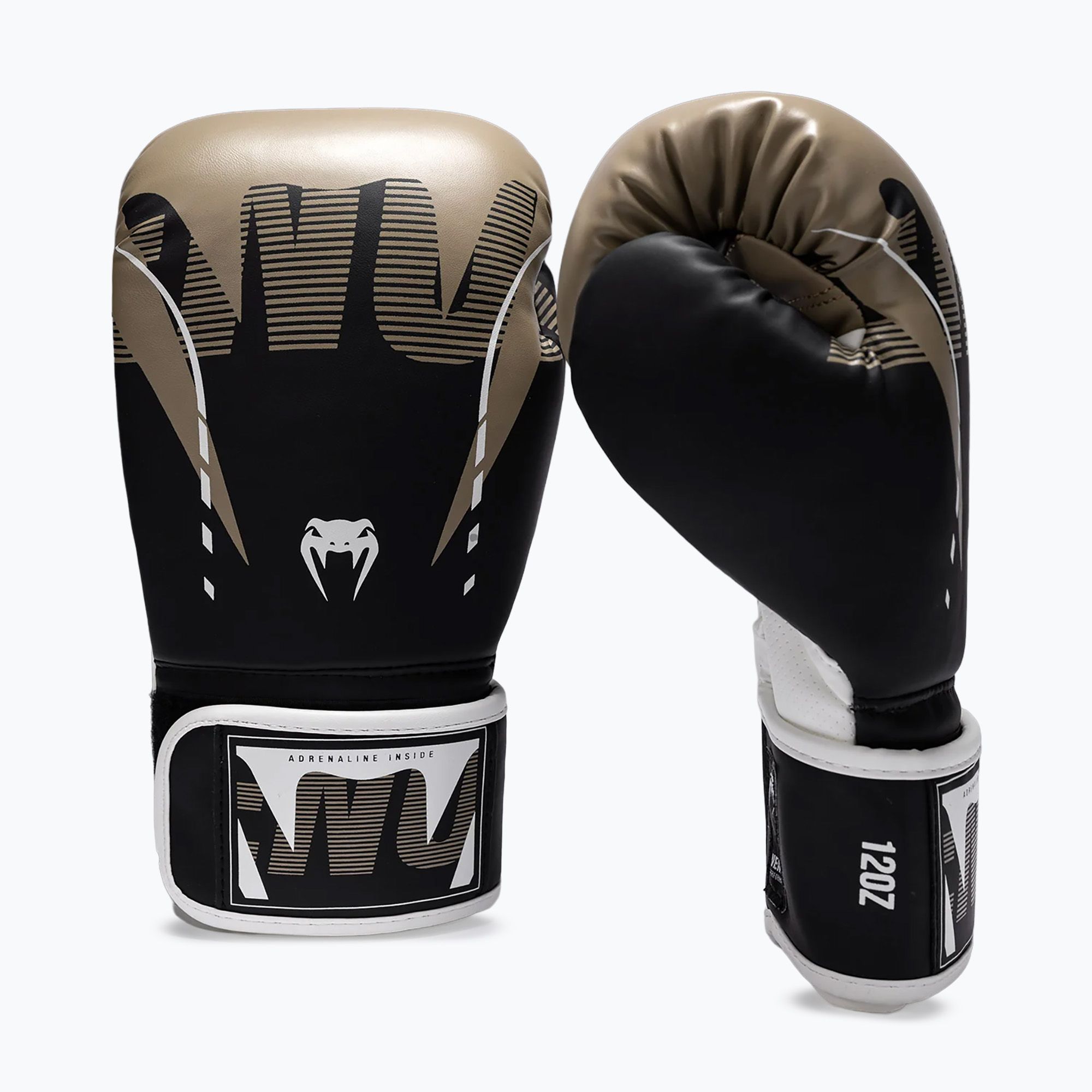 Bokso pirštinės Venum Adrenaline Boxing black/sand (VENUM-05181-129 ...