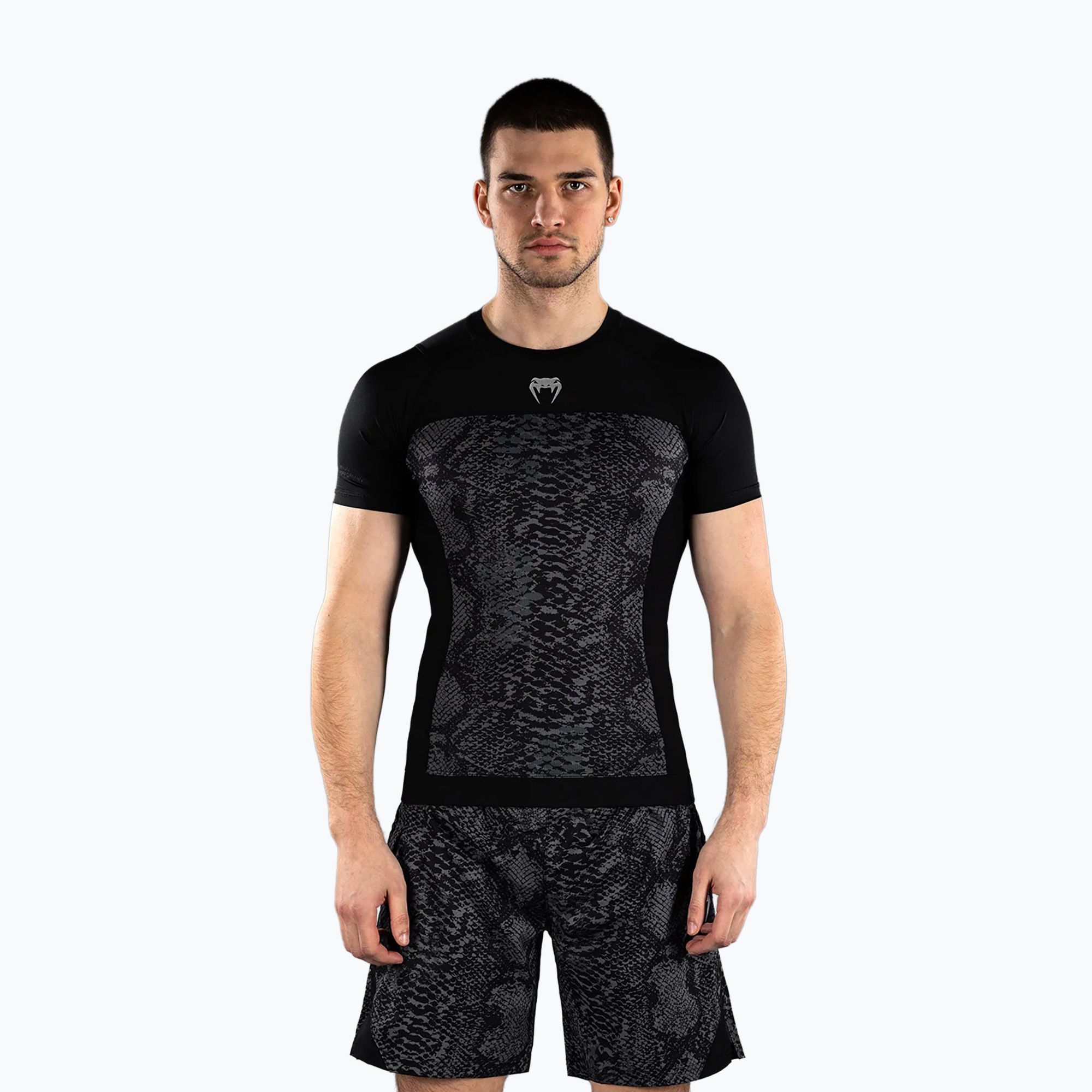 Vyriškas rashguard Venum G-Fit Scales Rashguard black/charcoal grey ...