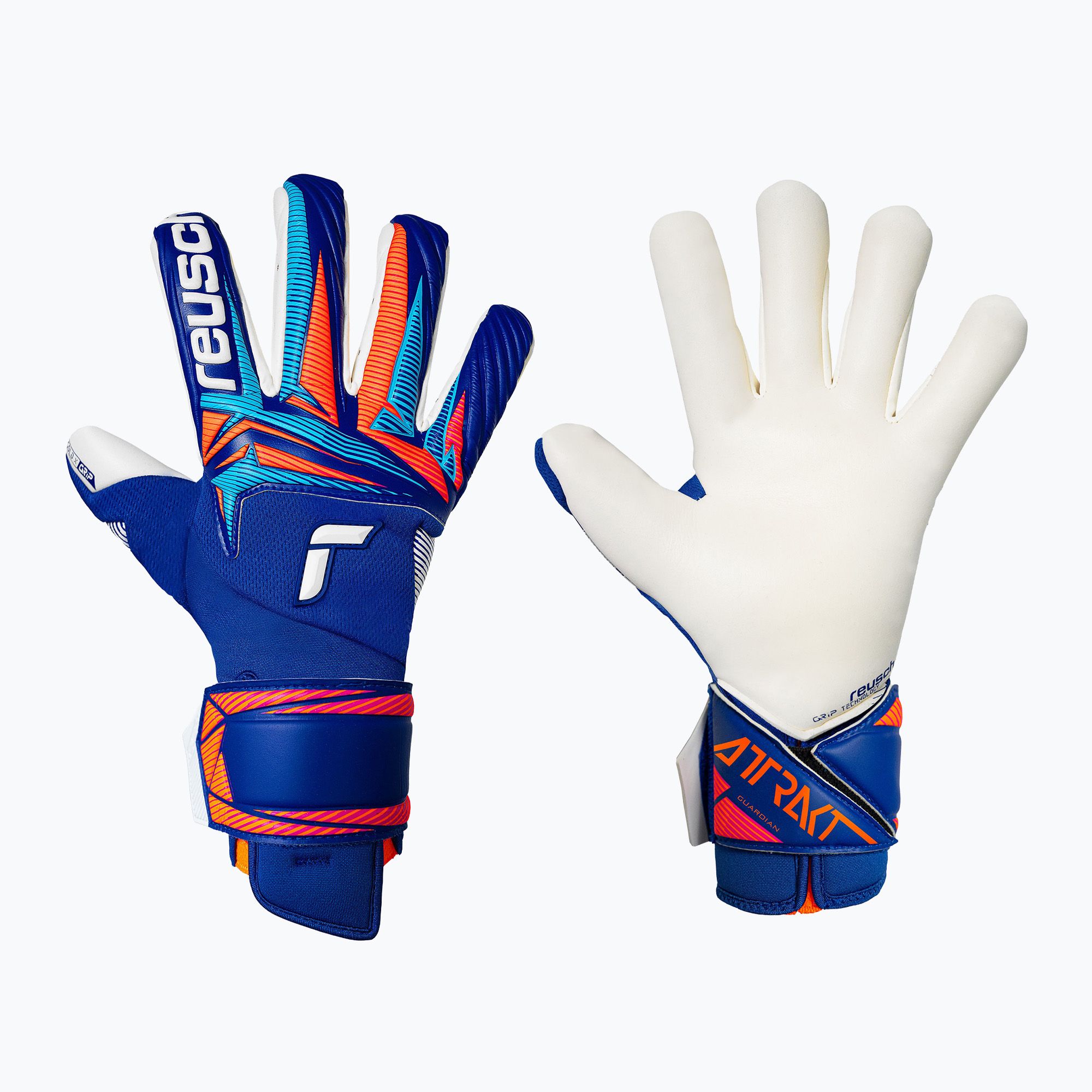 Vartininko pirštinės Reusch Attrakt Gold X Guardian sharp blue/white ...