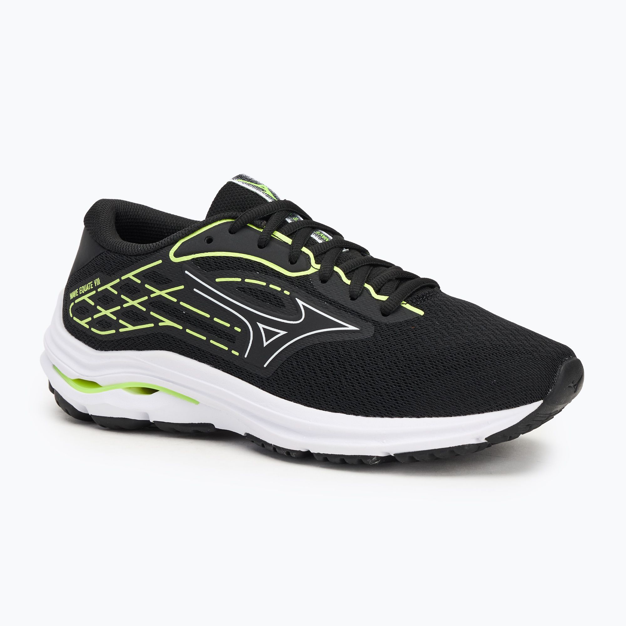 Vyriški bėgimo batai Mizuno Wave Equate 8 black/white/mizuno neo lime ...