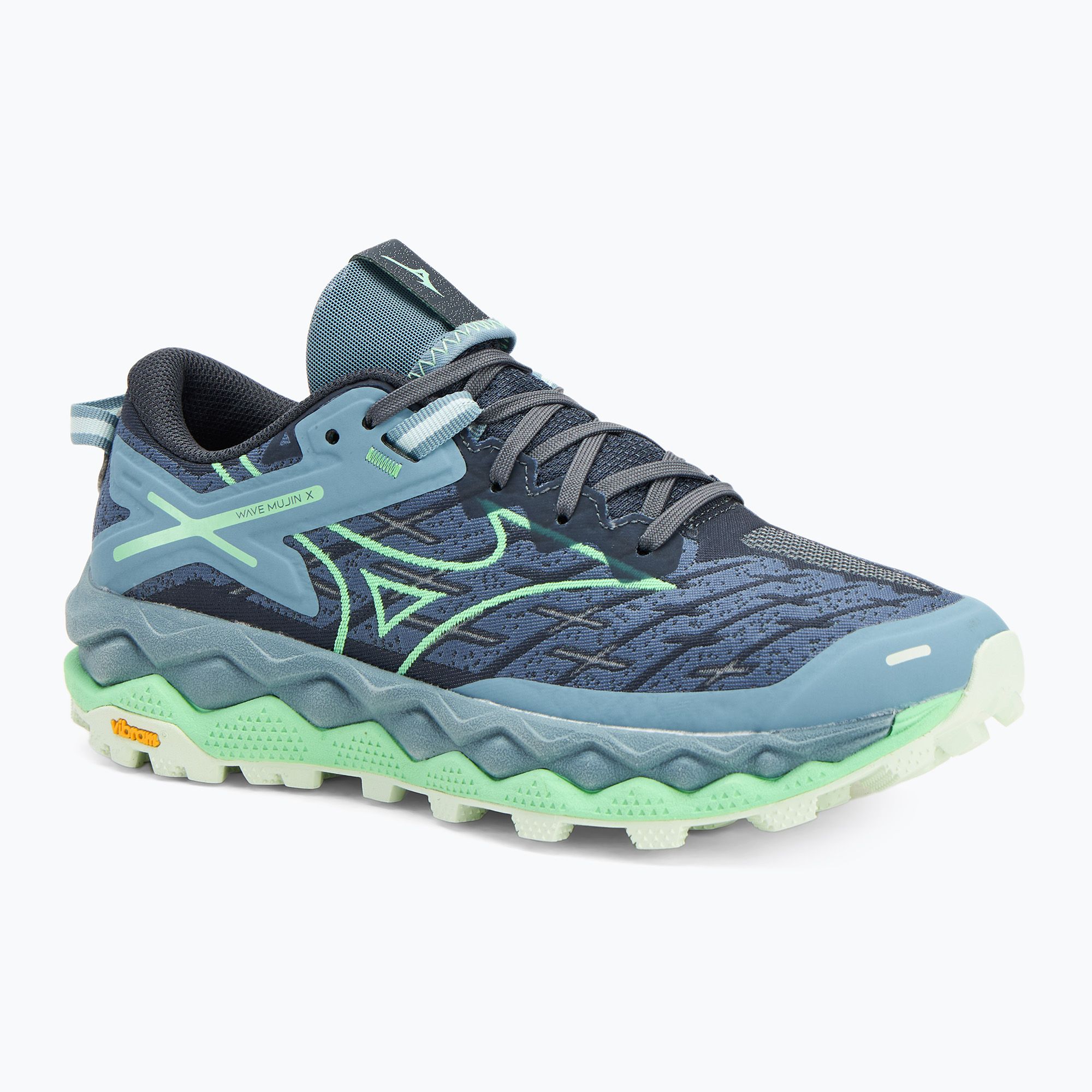 Moteriški bėgimo batai Mizuno Wave Mujin 10 violet indigo/neo mint ...