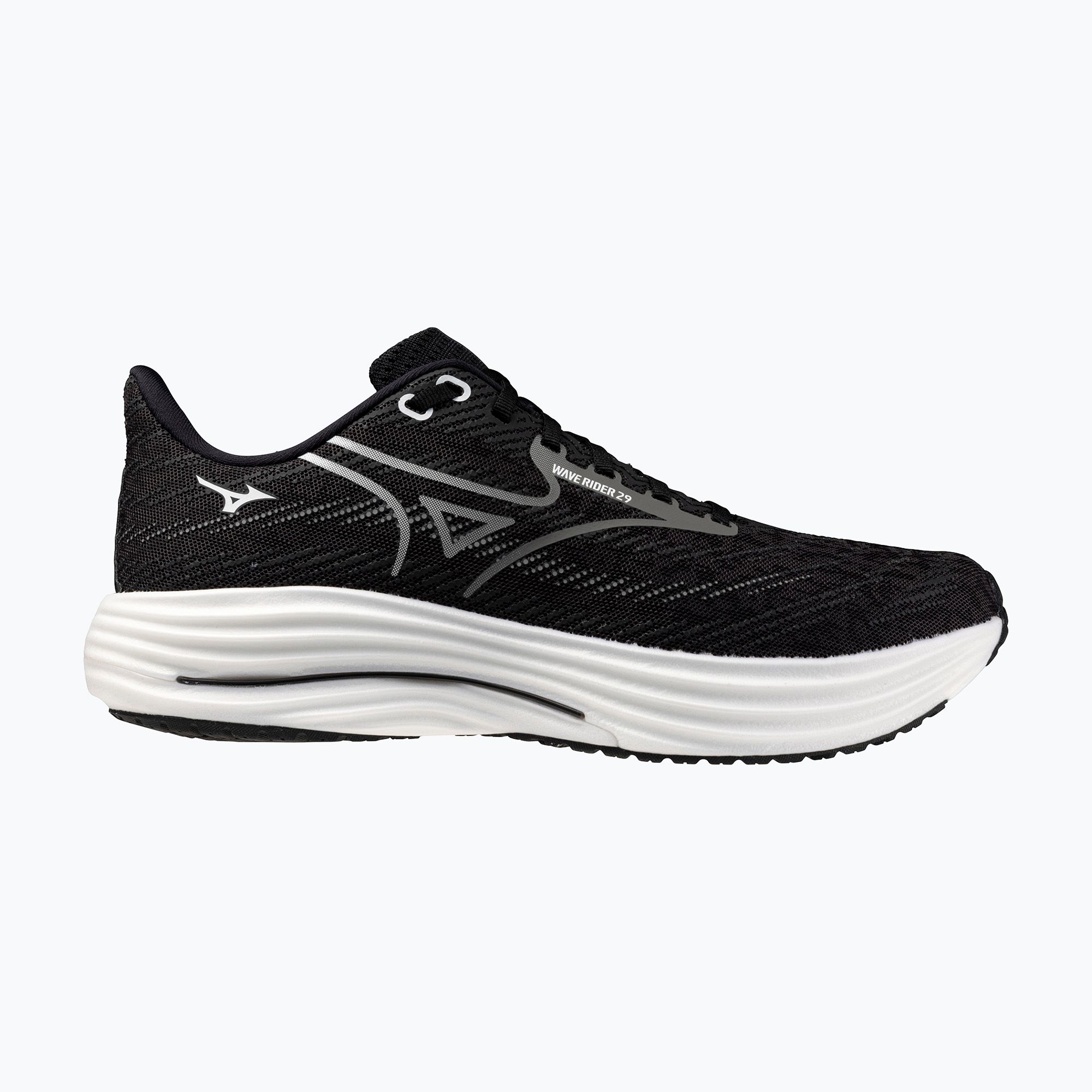 Vyriški bėgimo batai Mizuno Wave Rider 29 Black sand/quiet shade/black ...