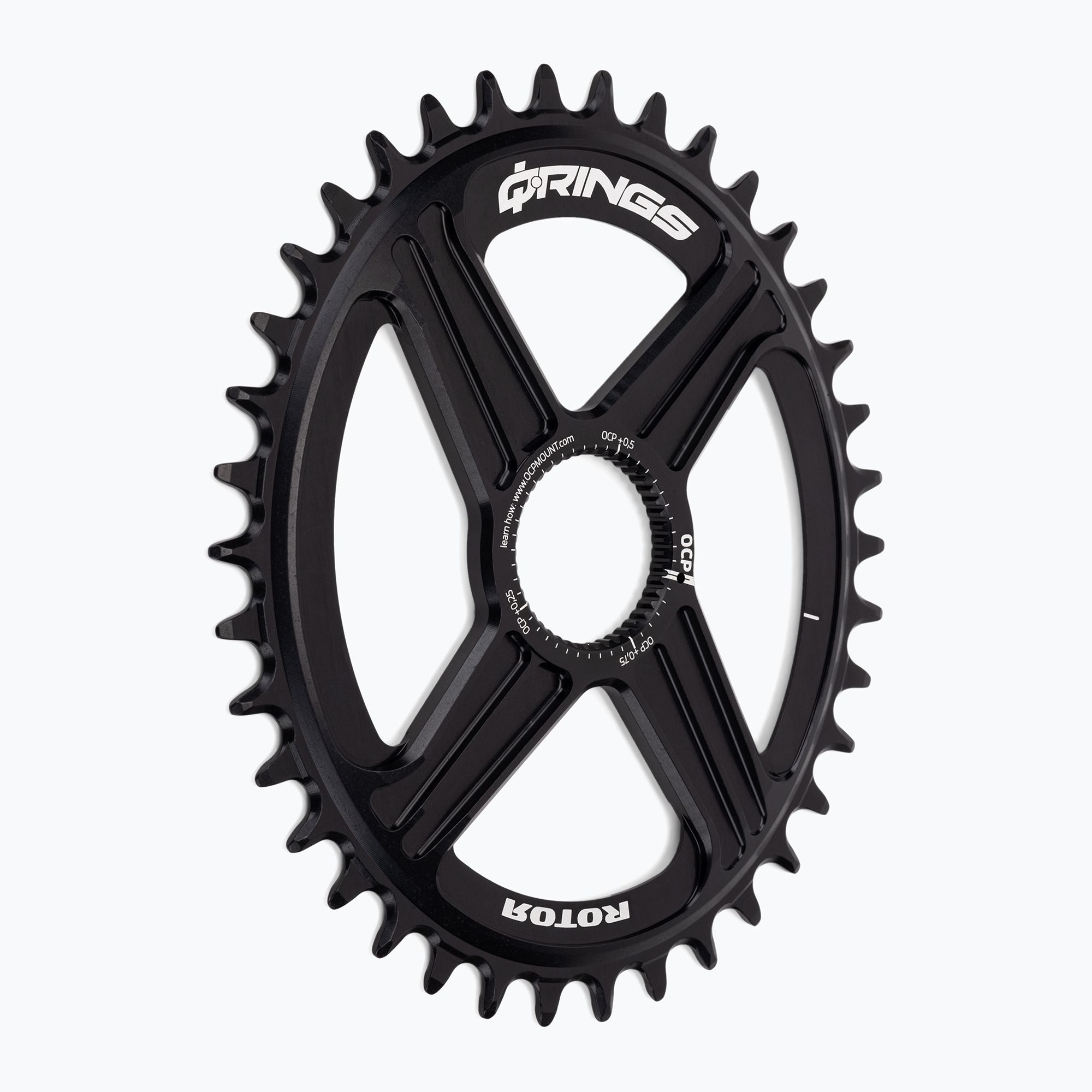 Žvaigždė Rotor Q Rings Dm Oval Chainring MTB 38T juoda (C01-036-23010-0 ...