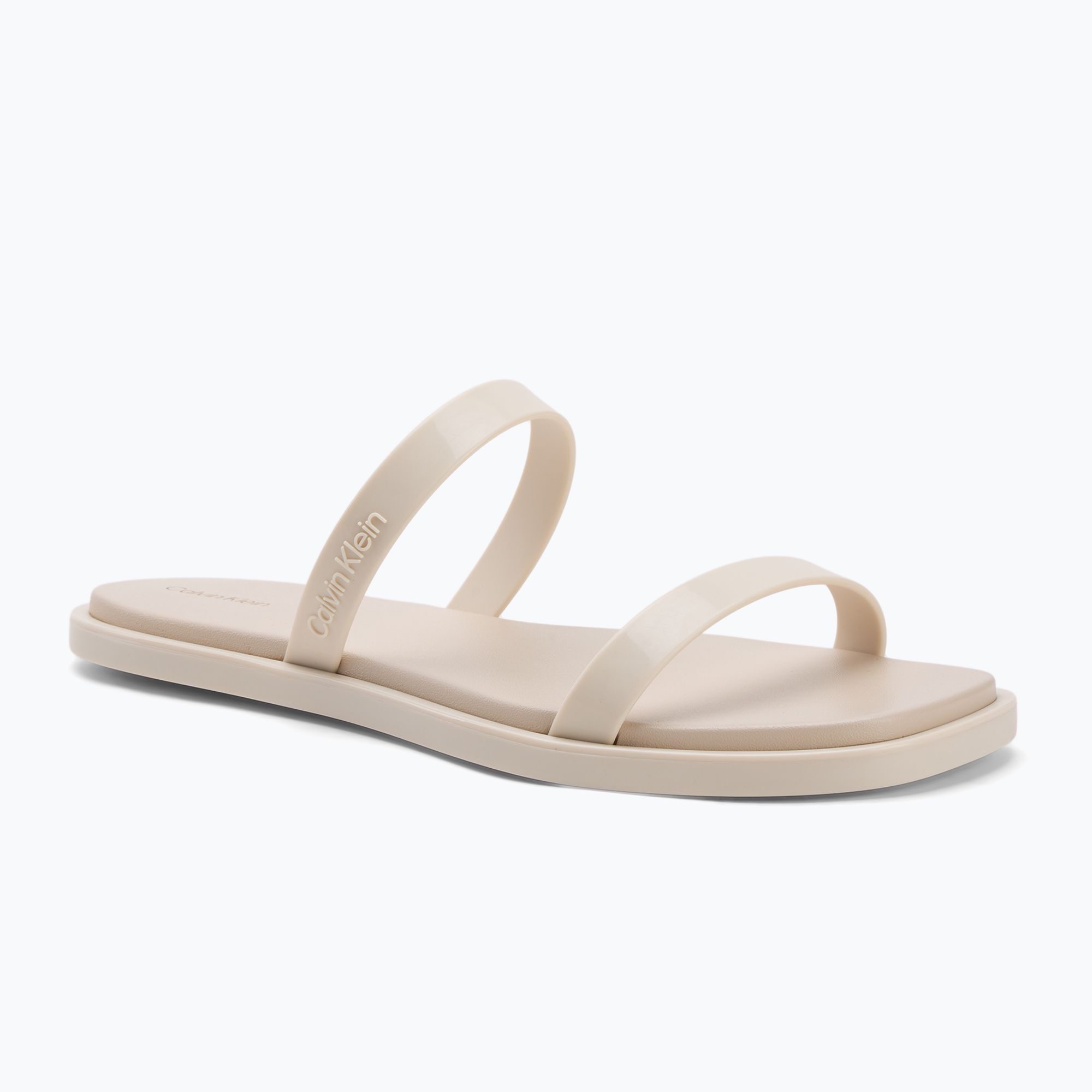 Moteriškos šlepetės Calvin Klein HW0HW02417 Double Bar Slide - Jelly ...