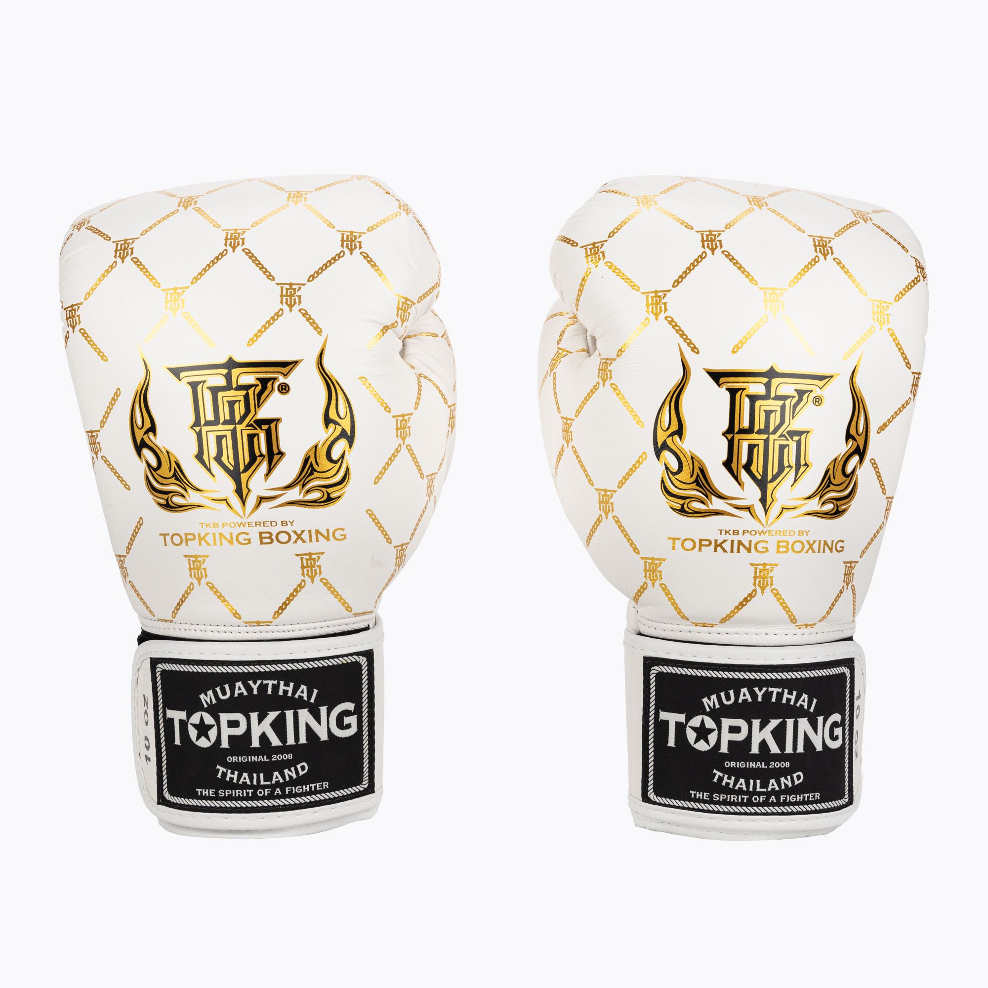 Bokso pirštinės Top King Boxing Chain white/gold (TKBGCH-WH-GD ...