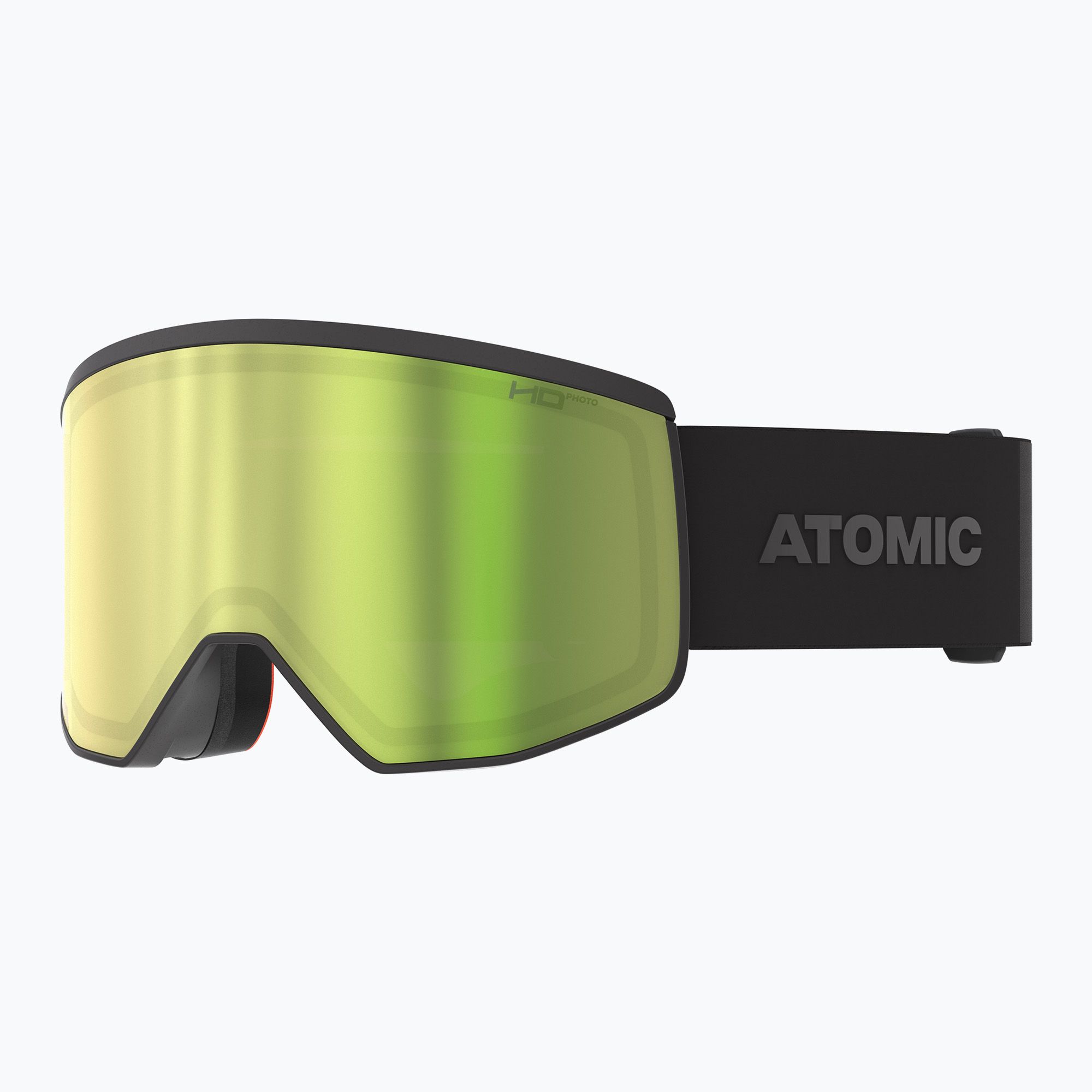 Slidinėjimo akiniai Atomic Four Pro HD Photo all black/green gold ...